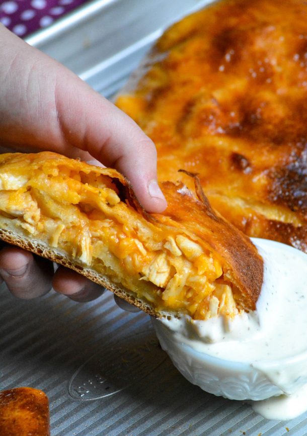 Buffalo Chicken Garbage Bread - 4 Sons 'R' Us