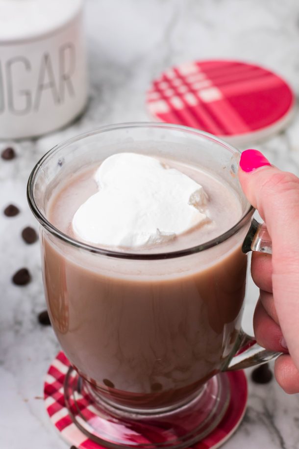 Crockpot Hot Chocolate (with Cool-Whip toppers) - 4 Sons 'R' Us