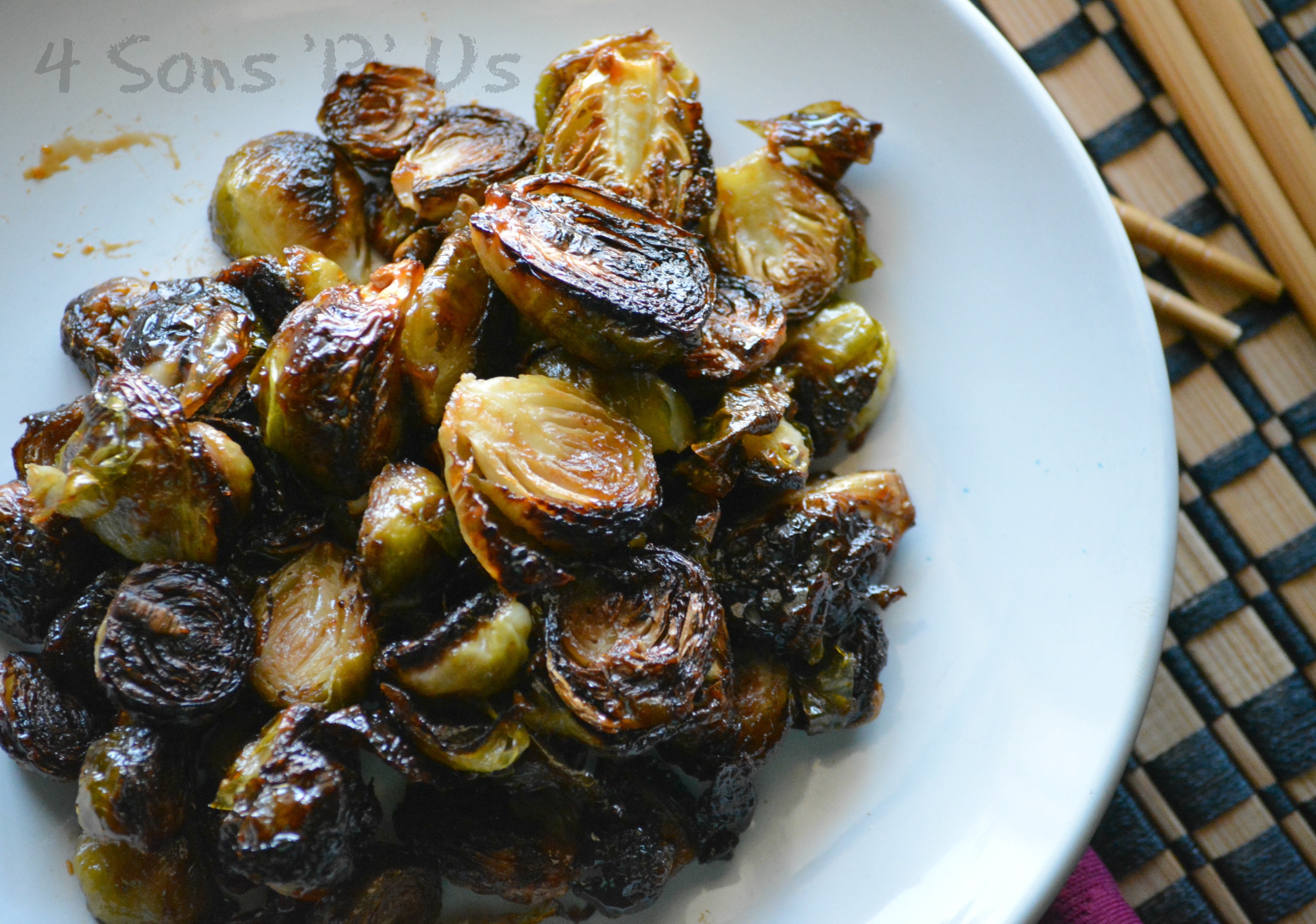 Crispy Asian Glazed Brussels Sprouts - 4 Sons 'R' Us