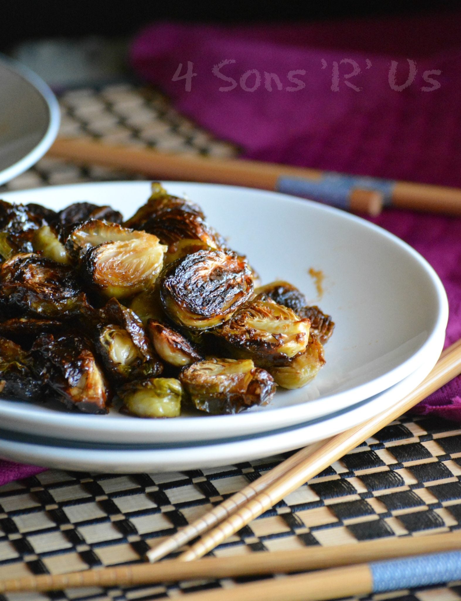 Crispy Asian Glazed Brussels Sprouts - 4 Sons 'R' Us