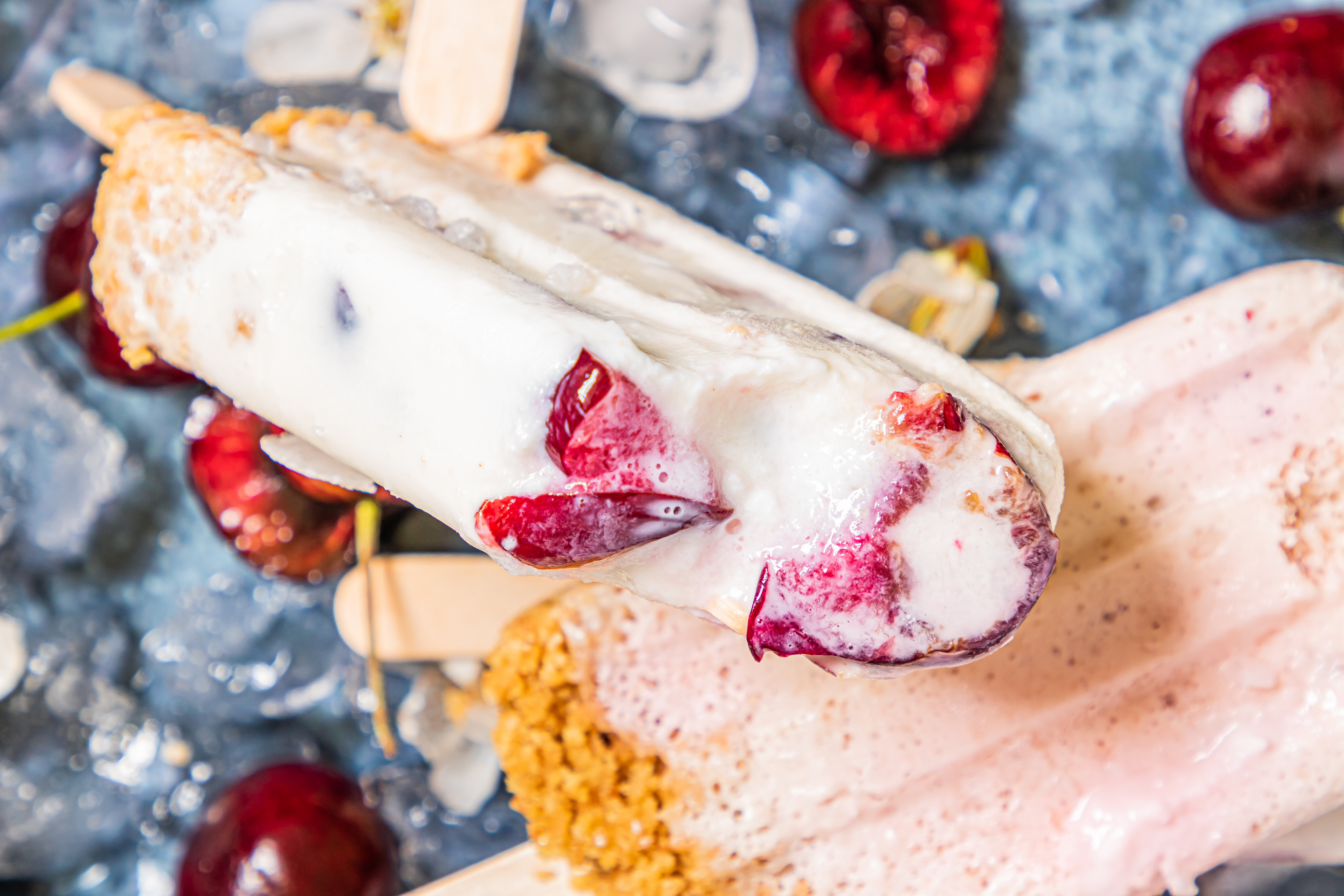 Cherry Cheesecake Popsicles - 4 Sons 'R' Us