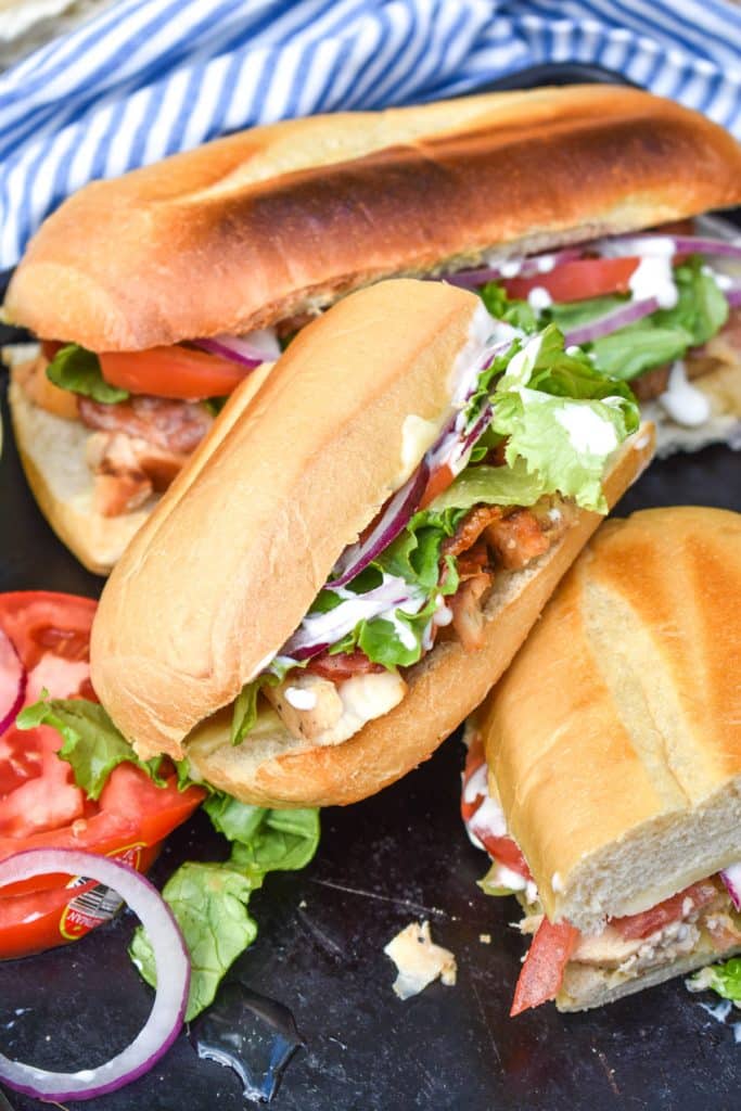 Chicken Bacon Ranch Sub Sandwiches - 4 Sons 'R' Us