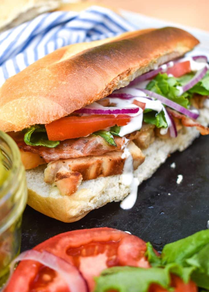 Chicken Bacon Ranch Sub Sandwiches - 4 Sons 'R' Us