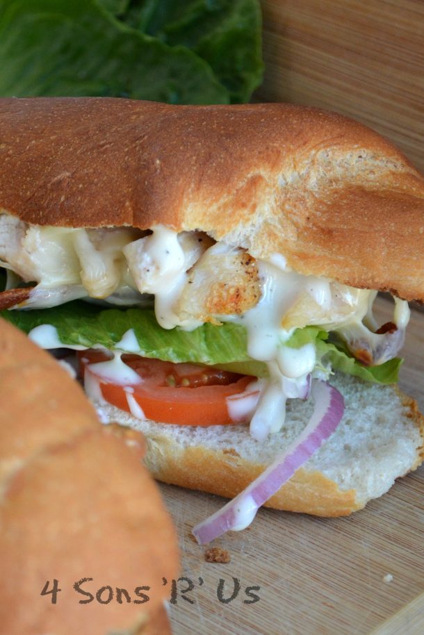 Chicken Bacon Ranch Sub Sandwiches - 4 Sons 'R' Us