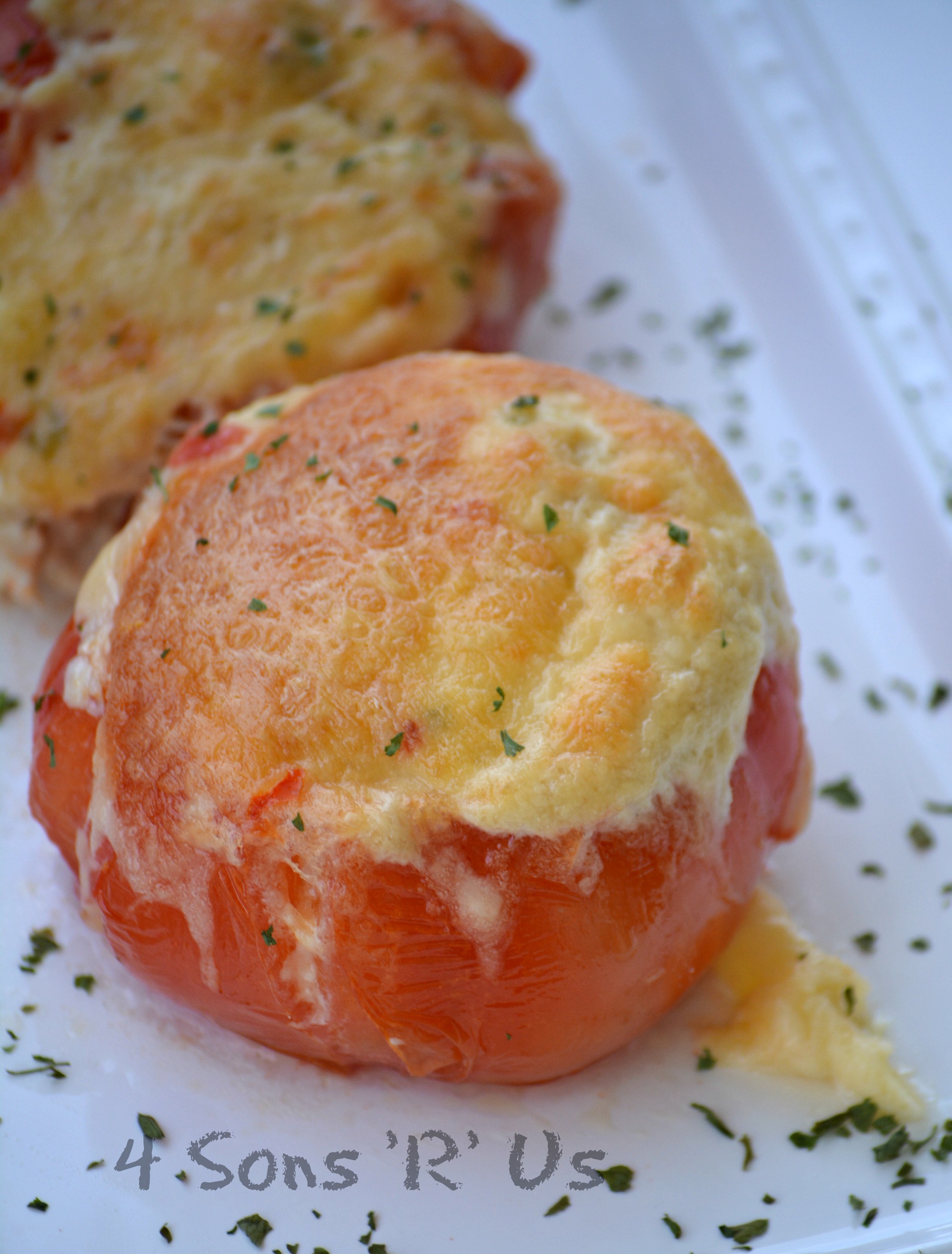 Tuna Melt Stuffed Tomatoes - 4 Sons 'R' Us