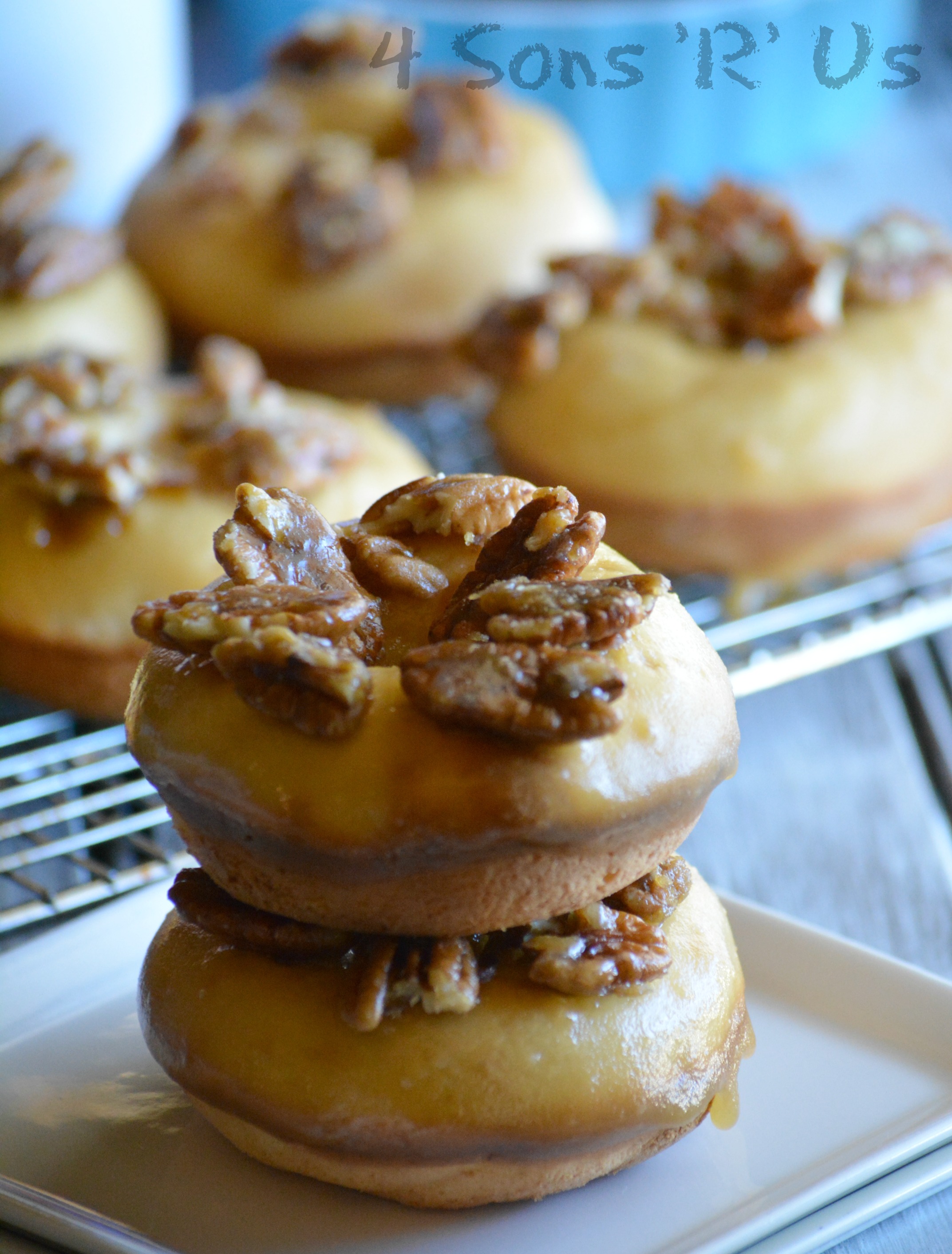 Baked Pecan Praline Donuts - 4 Sons 'R' Us