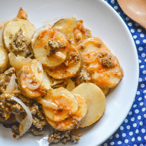 Slow Cooker Beef & Potatoes Au Gratin - 4 Sons 'R' Us Slow Cooker Beef & Potatoes Au Gratin - 4 Sons 'R' Us