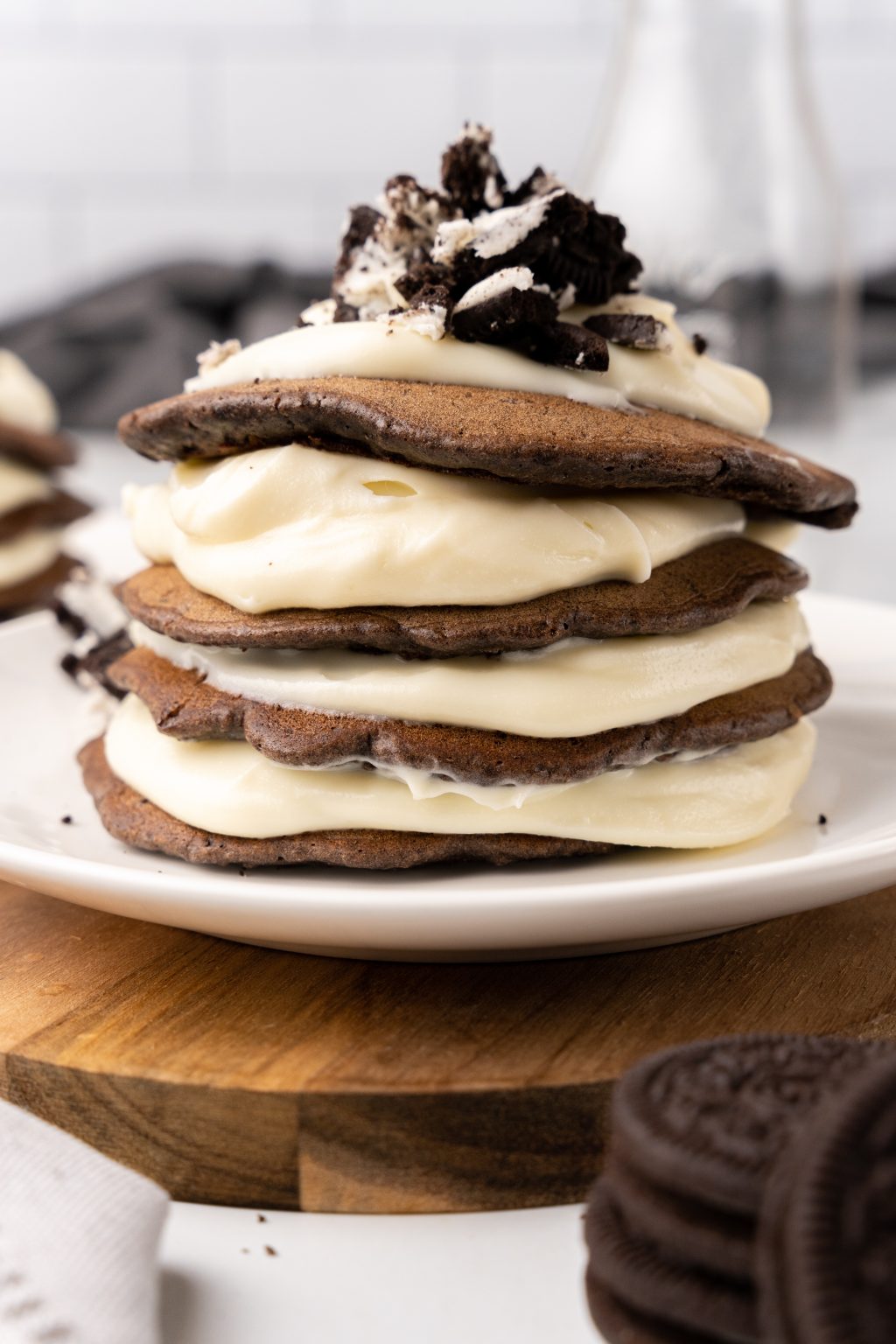 Double Stuffed Oreo Pancakes - 4 Sons 'R' Us