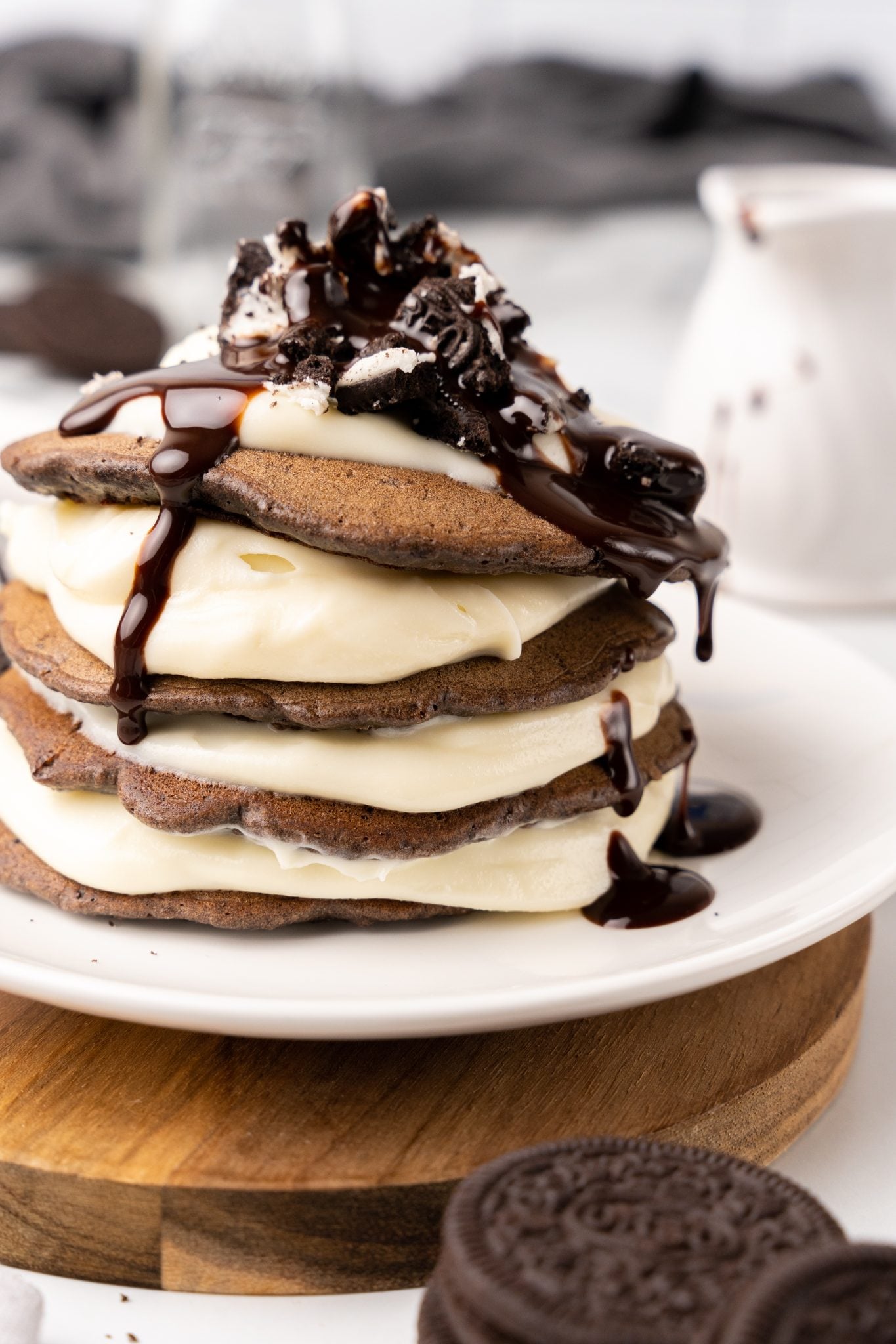 Double Stuffed Oreo Pancakes - 4 Sons 'R' Us