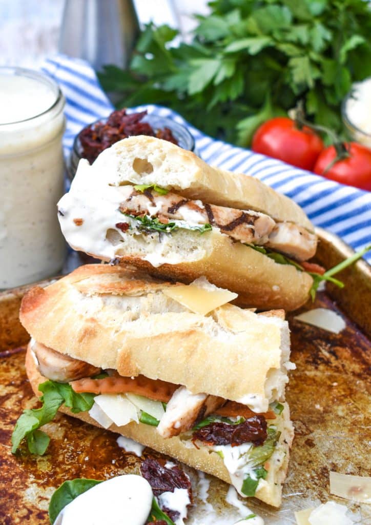 Chicken Caesar Club Sandwich Sub - 4 Sons 'R' Us