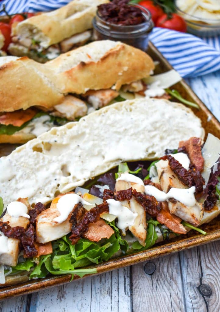 Chicken Caesar Club Sandwich Sub - 4 Sons 'R' Us