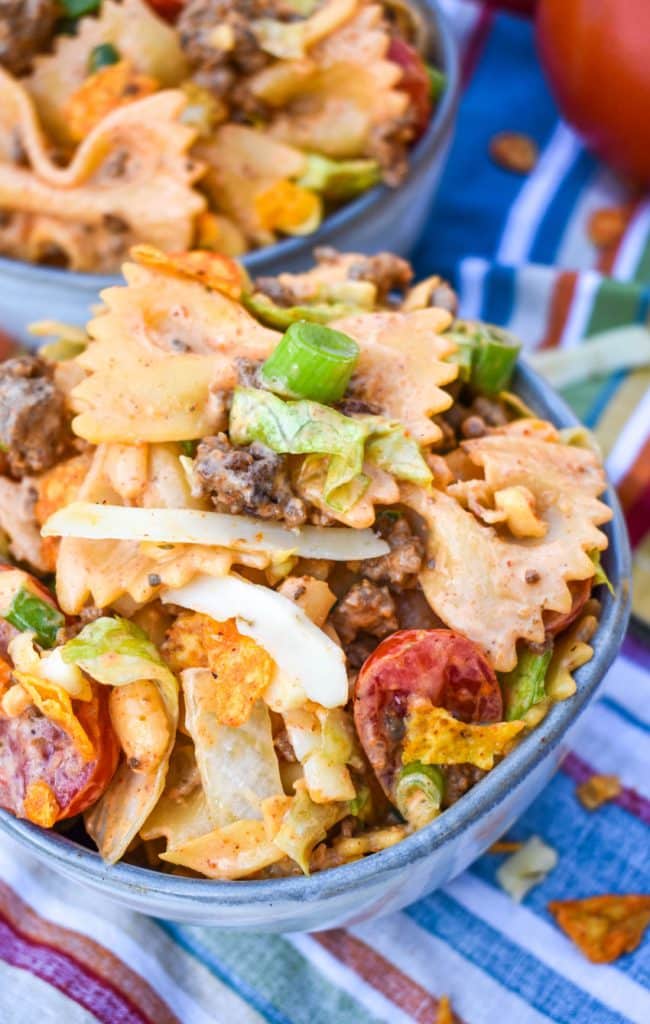 Doritos Taco Pasta Salad - 4 Sons 'R' Us