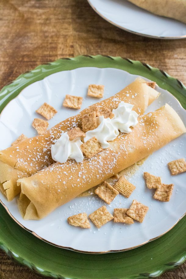 Cinnamon Toast Crunch Filled French Crepes #BrunchWeek - 4 Sons 'R' Us