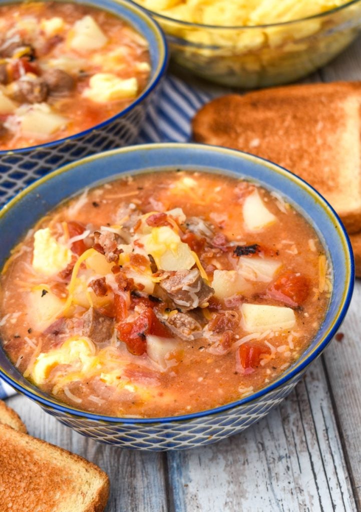 Slow Cooker Breakfast Soup - 4 Sons 'R' Us