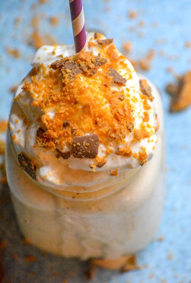 Butterfinger Candy Milkshake - 4 Sons 'R' Us