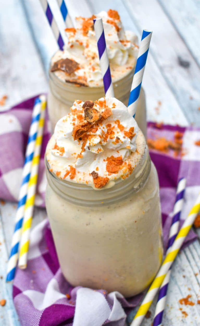Butterfinger Milkshake - 4 Sons 'R' Us