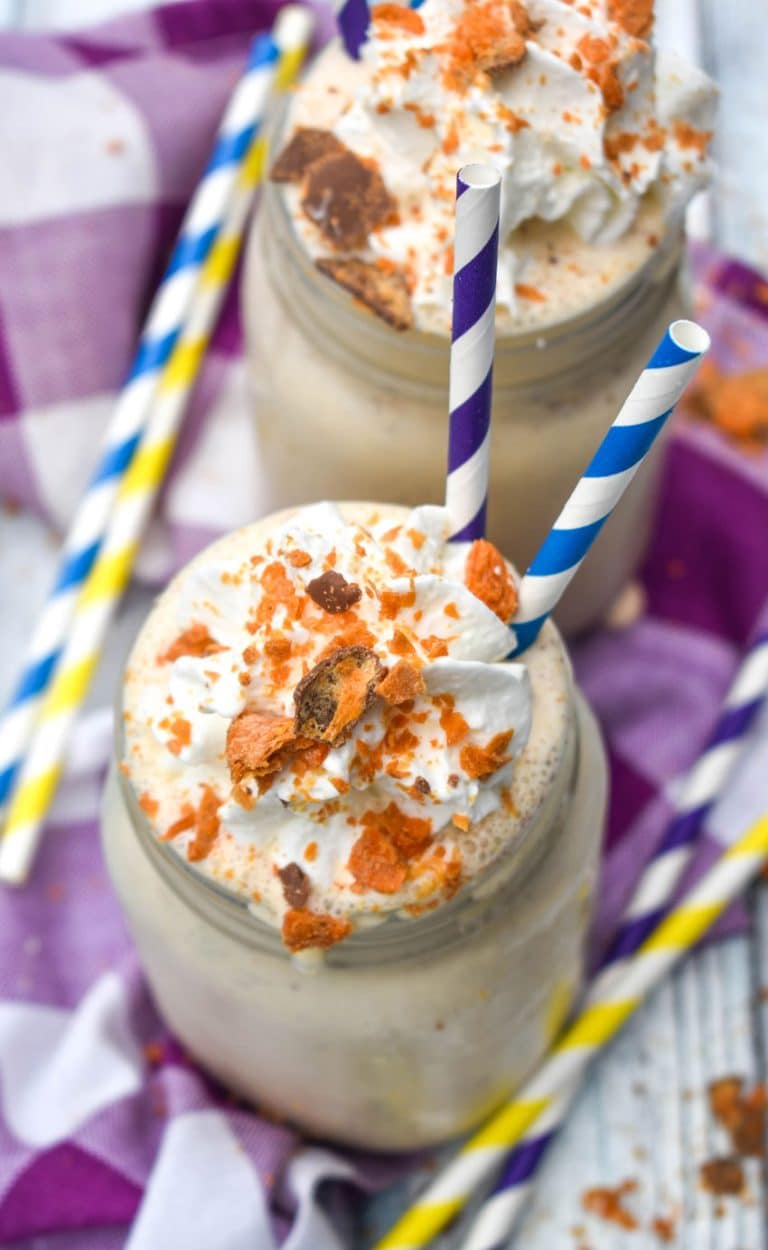 Butterfinger Milkshake - 4 Sons 'R' Us