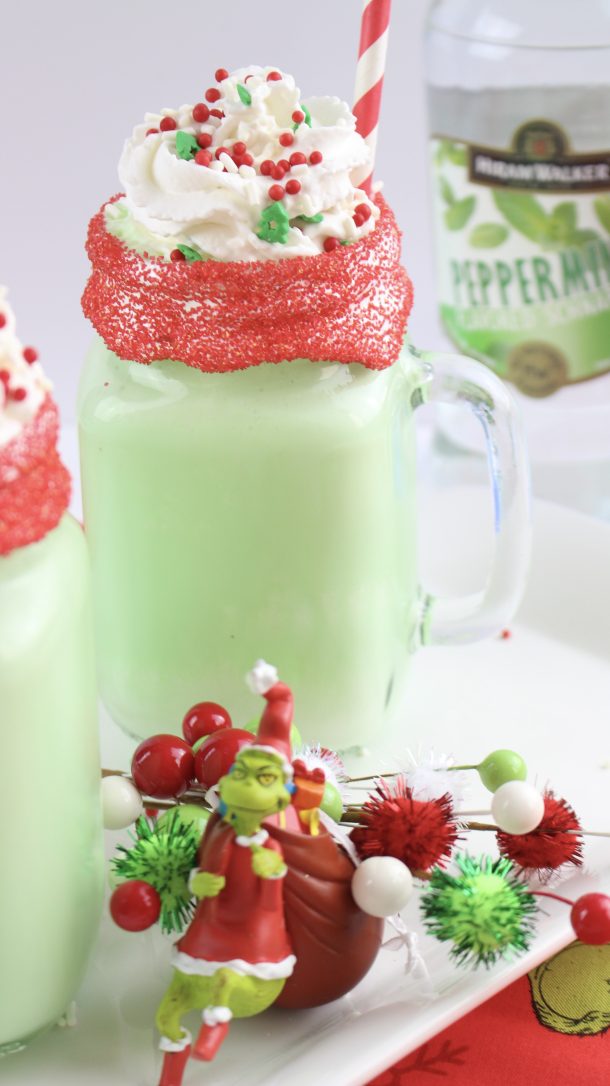 Boozy Grinch Milkshakes - 4 Sons 'R' Us