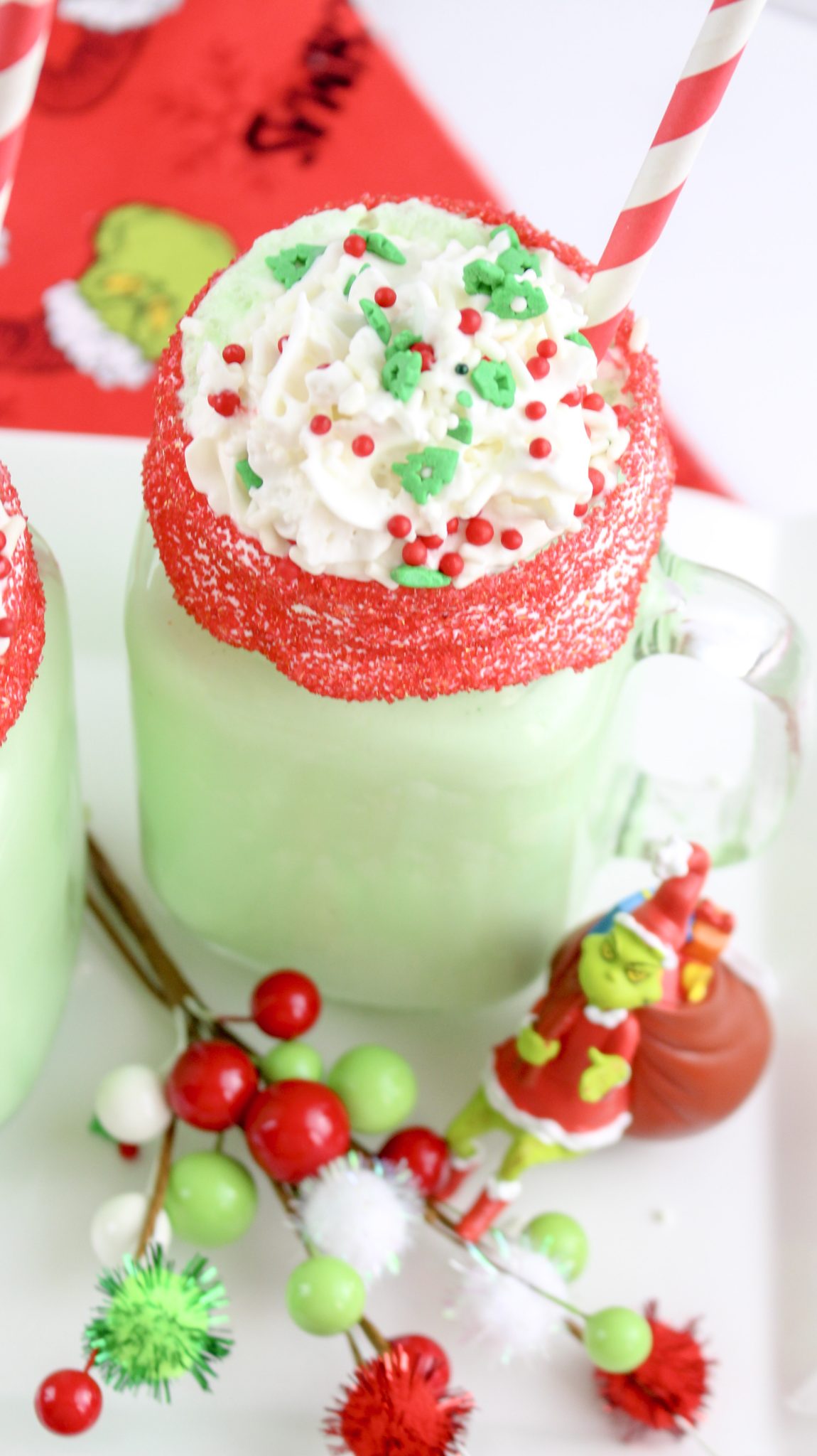 Boozy Grinch Milkshakes - 4 Sons 'R' Us