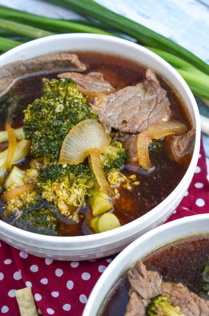 Chinese Beef And Broccoli Soup - 4 Sons 'R' Us