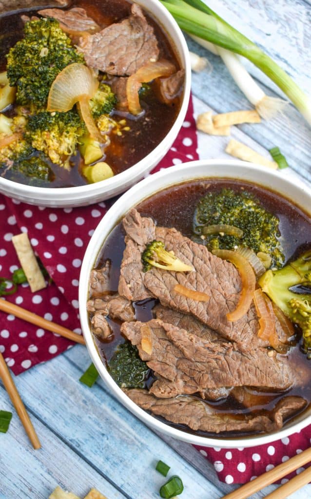 Chinese Beef And Broccoli Soup - 4 Sons 'R' Us