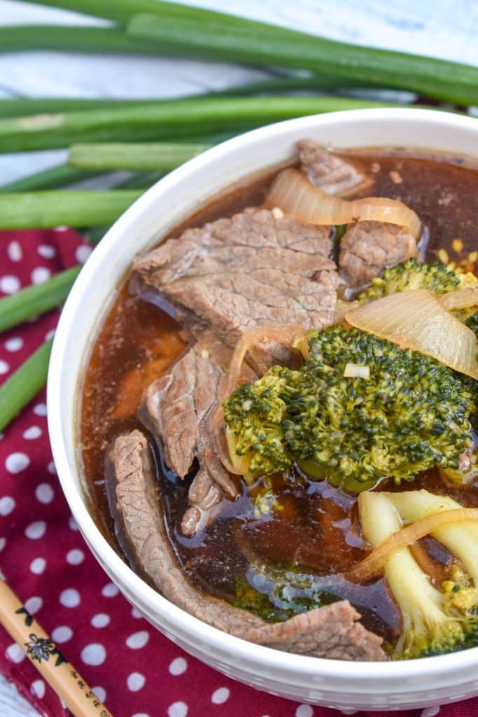 Chinese Beef And Broccoli Soup - 4 Sons 'R' Us