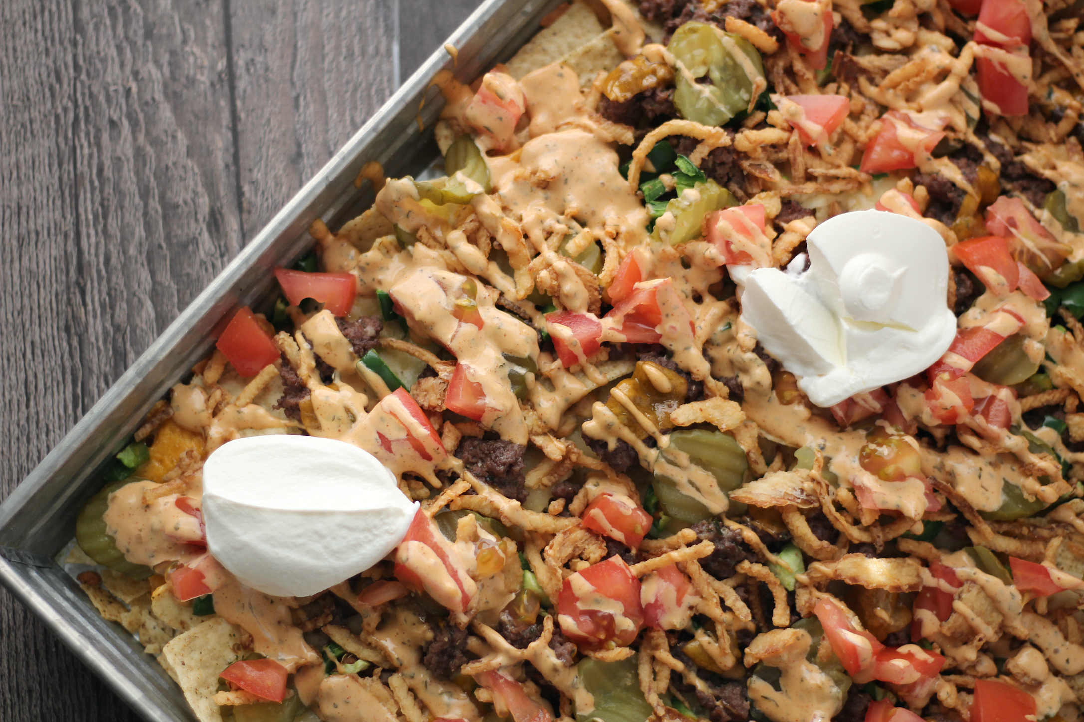 Cheeseburger Nachos - 4 Sons 'R' Us
