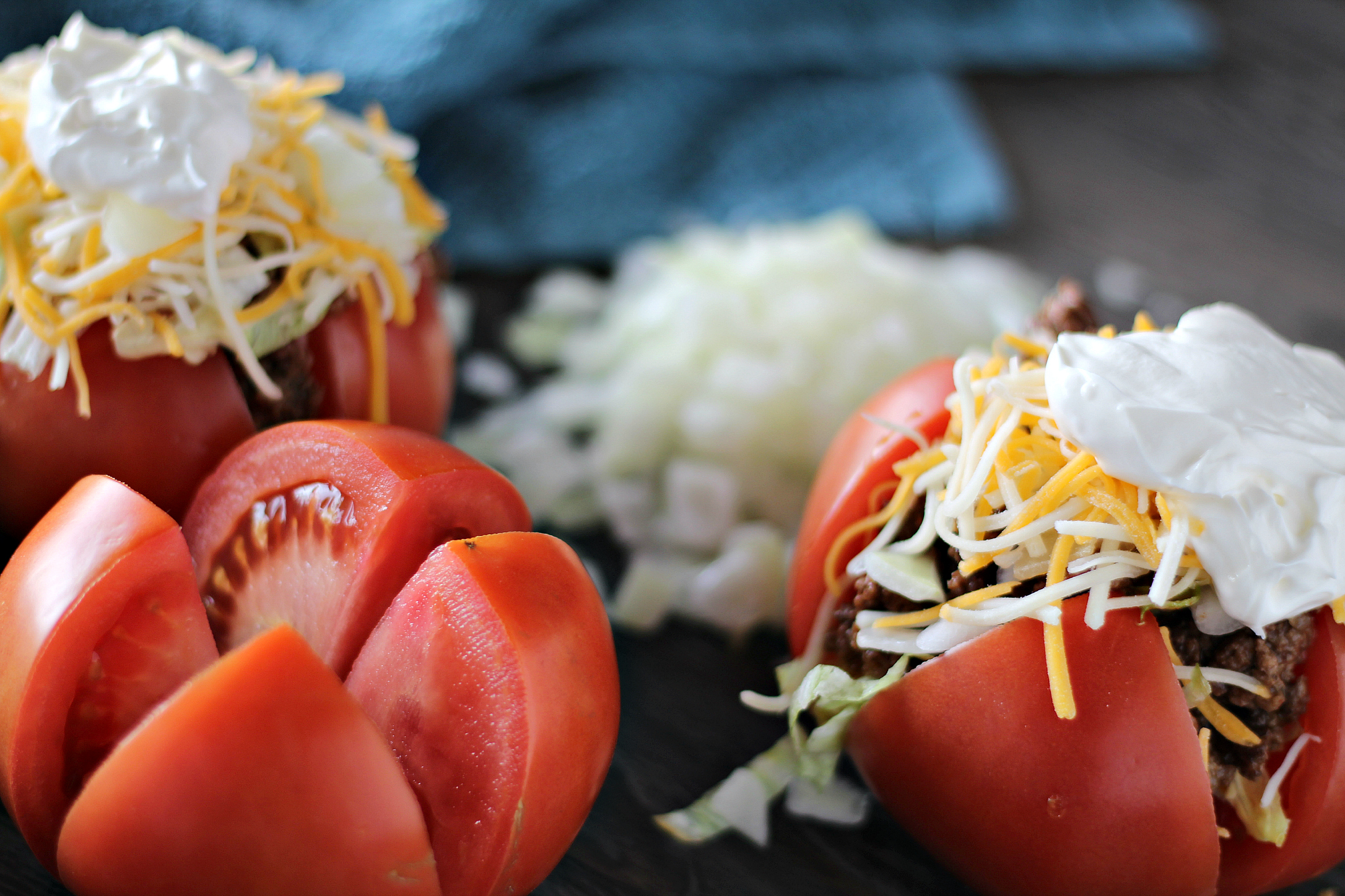 Taco Stuffed Tomatoes - 4 Sons 'R' Us