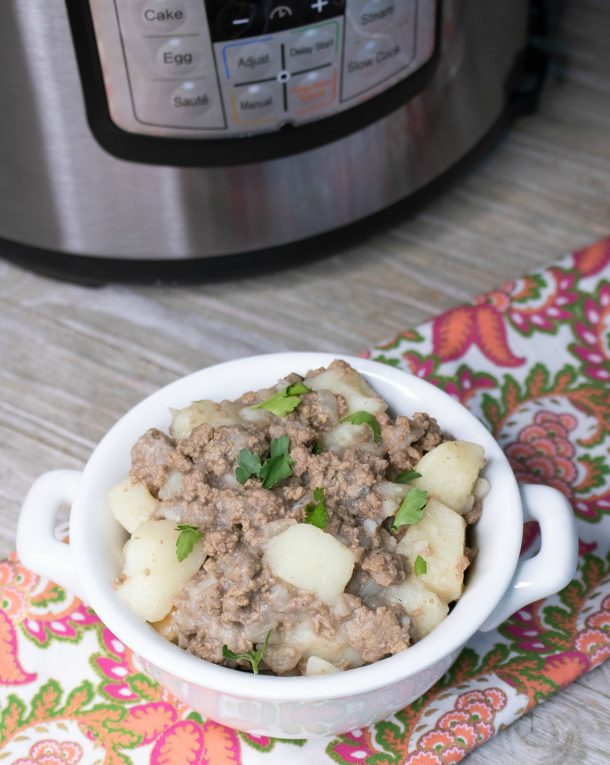 Instant Pot Ground Beef & Potato Hash - 4 Sons 'R' Us