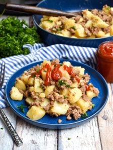 Instant Pot Ground Beef & Potato Hash - 4 Sons 'R' Us