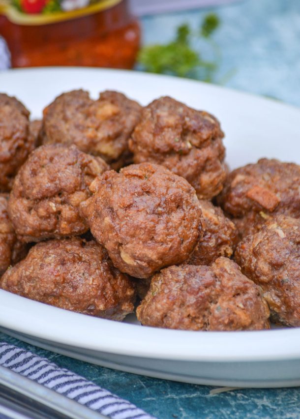 Baked Stuffing Meatballs - 4 Sons 'R' Us
