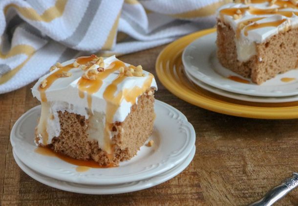 Apple Spice Poke Cake - 4 Sons 'R' Us