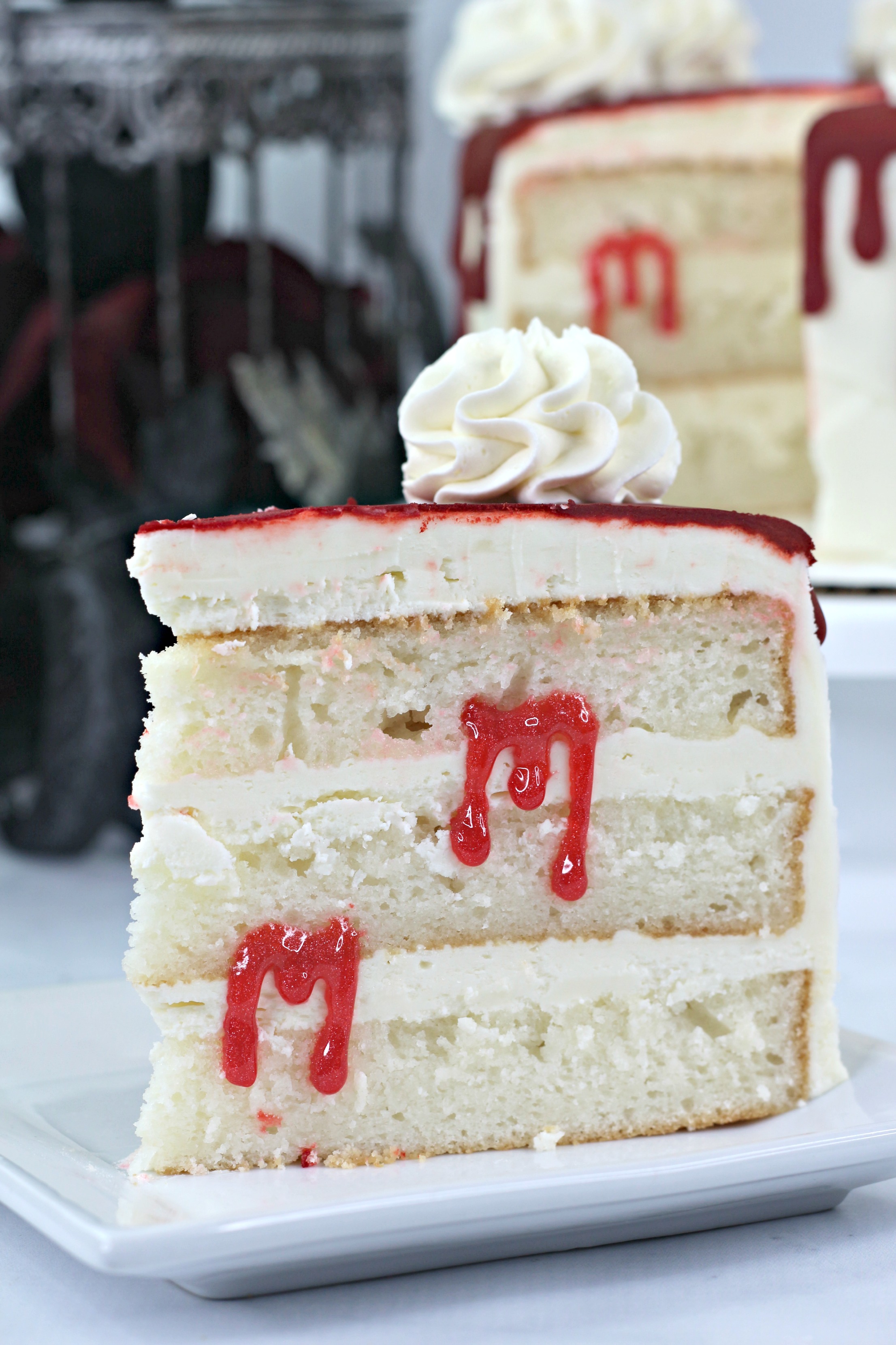 Bloody Vampire Cake #HalloweenTreatsWeek - 4 Sons 'R' Us