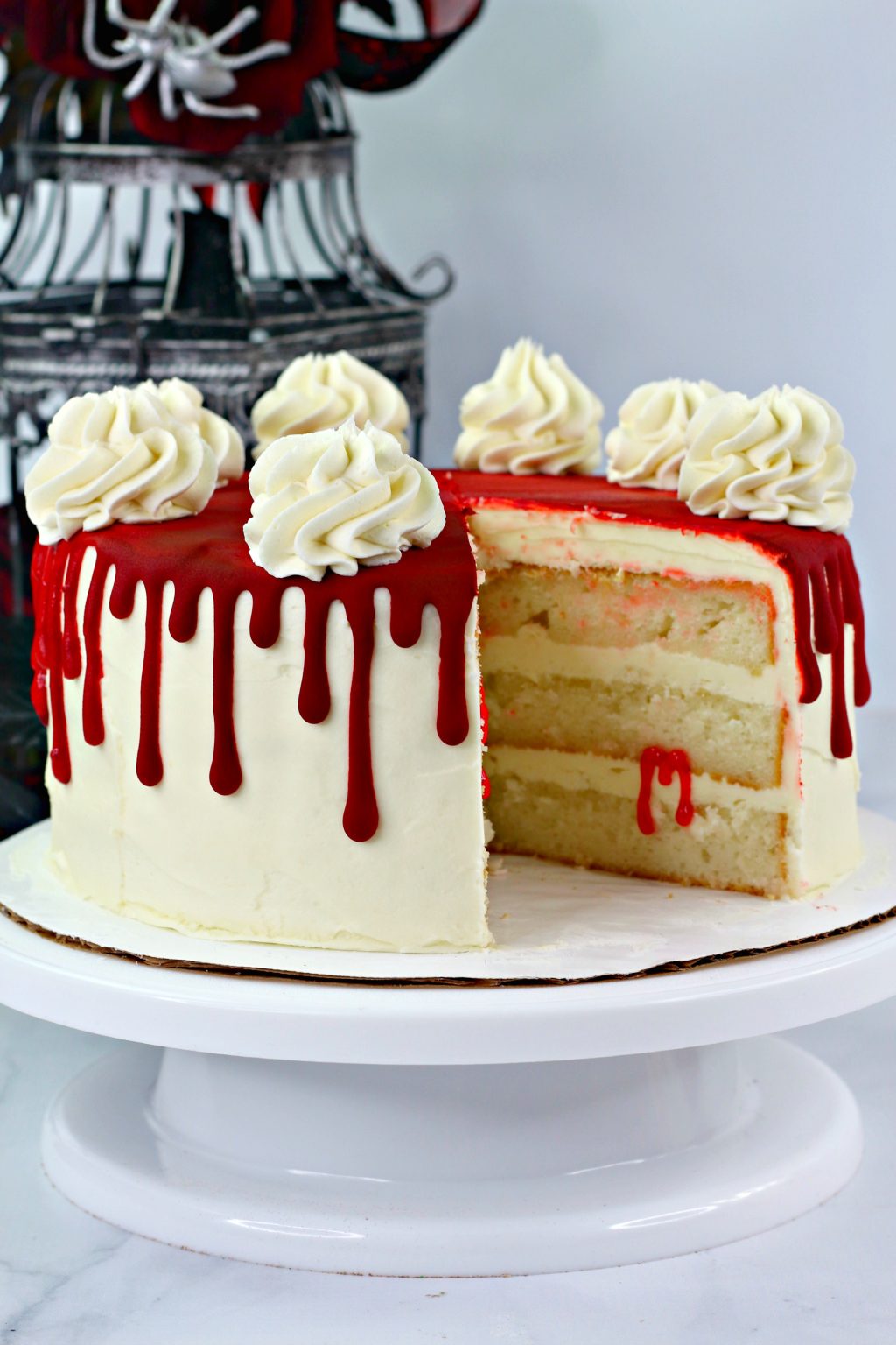 Bloody Vampire Cake #HalloweenTreatsWeek - 4 Sons 'R' Us