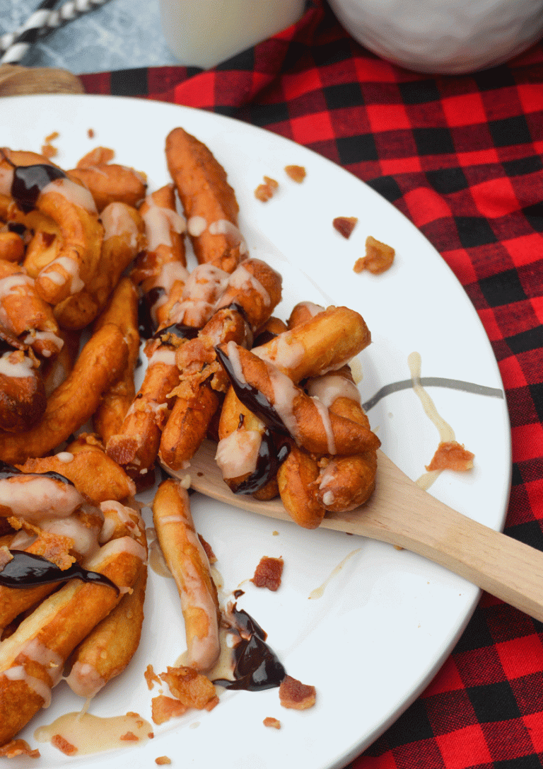 Loaded Maple Bacon Donut Fries - 4 Sons 'R' Us