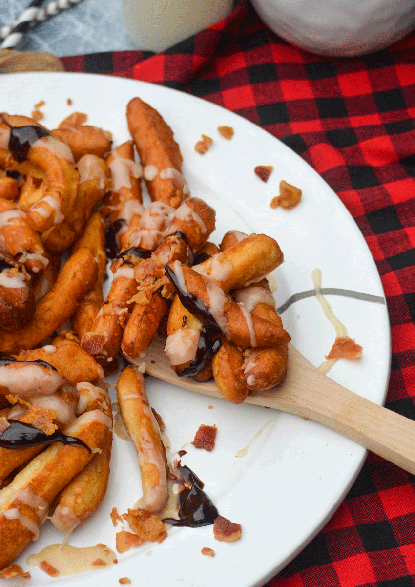 Loaded Maple Bacon Donut Fries - 4 Sons 'R' Us
