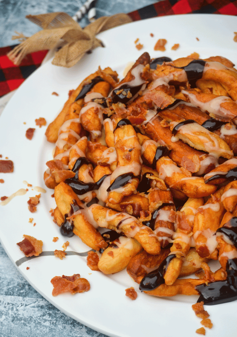 Loaded Maple Bacon Donut Fries - 4 Sons 'R' Us