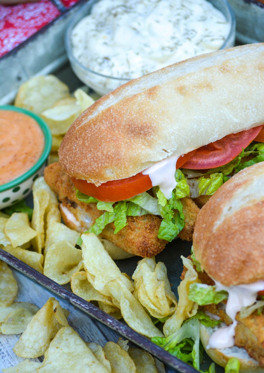 Fish Stick Po' Boys - 4 Sons 'R' Us