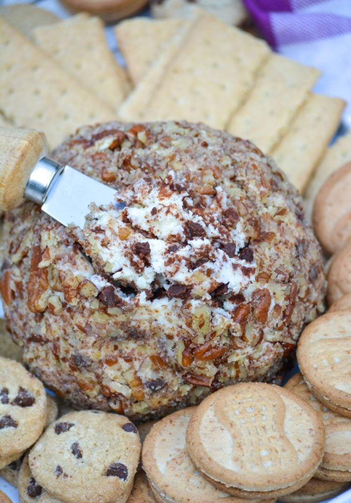 The Best Basic Dessert Cheese Ball - 4 Sons 'R' Us