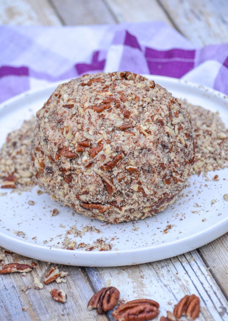 The Best Basic Dessert Cheese Ball - 4 Sons 'R' Us