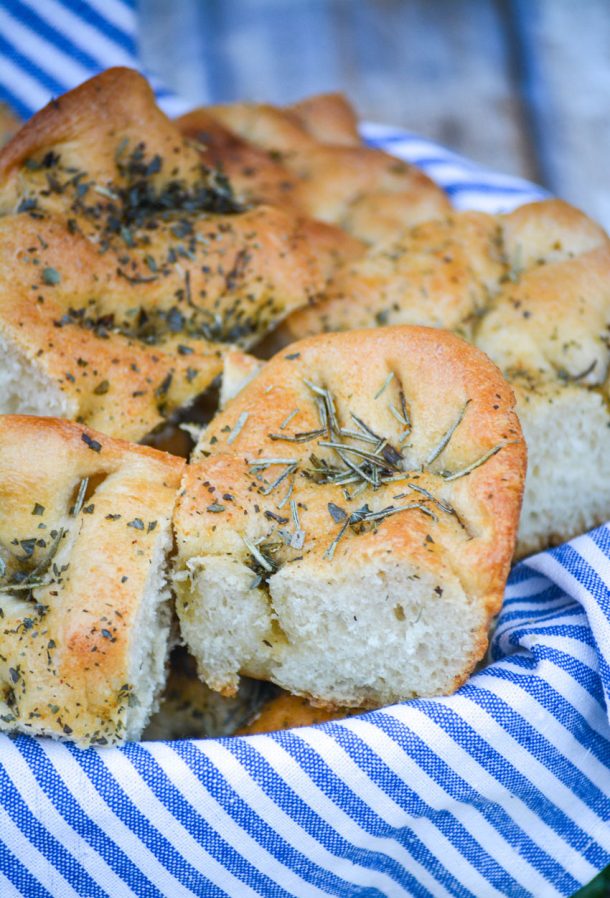 Shortcut Focaccia Bread Using Frozen Dinner Rolls 4 Sons R Us