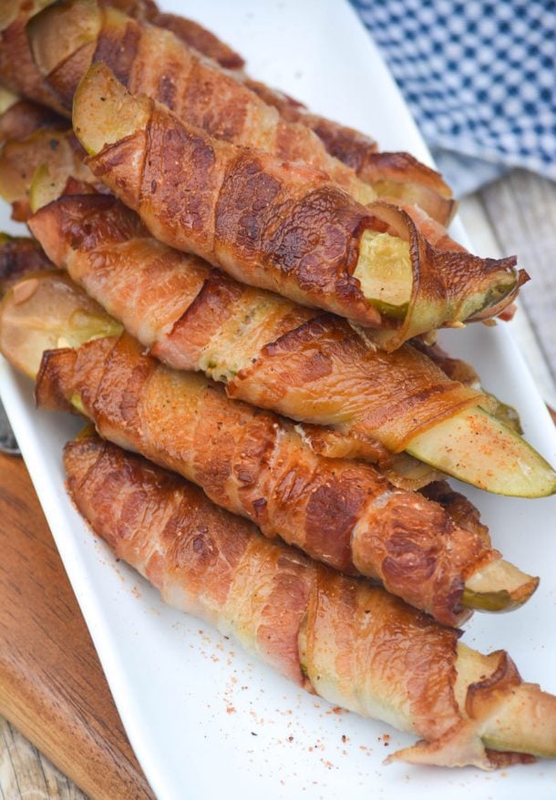 Bacon Wrapped Smoked Pickles - 4 Sons 'R' Us