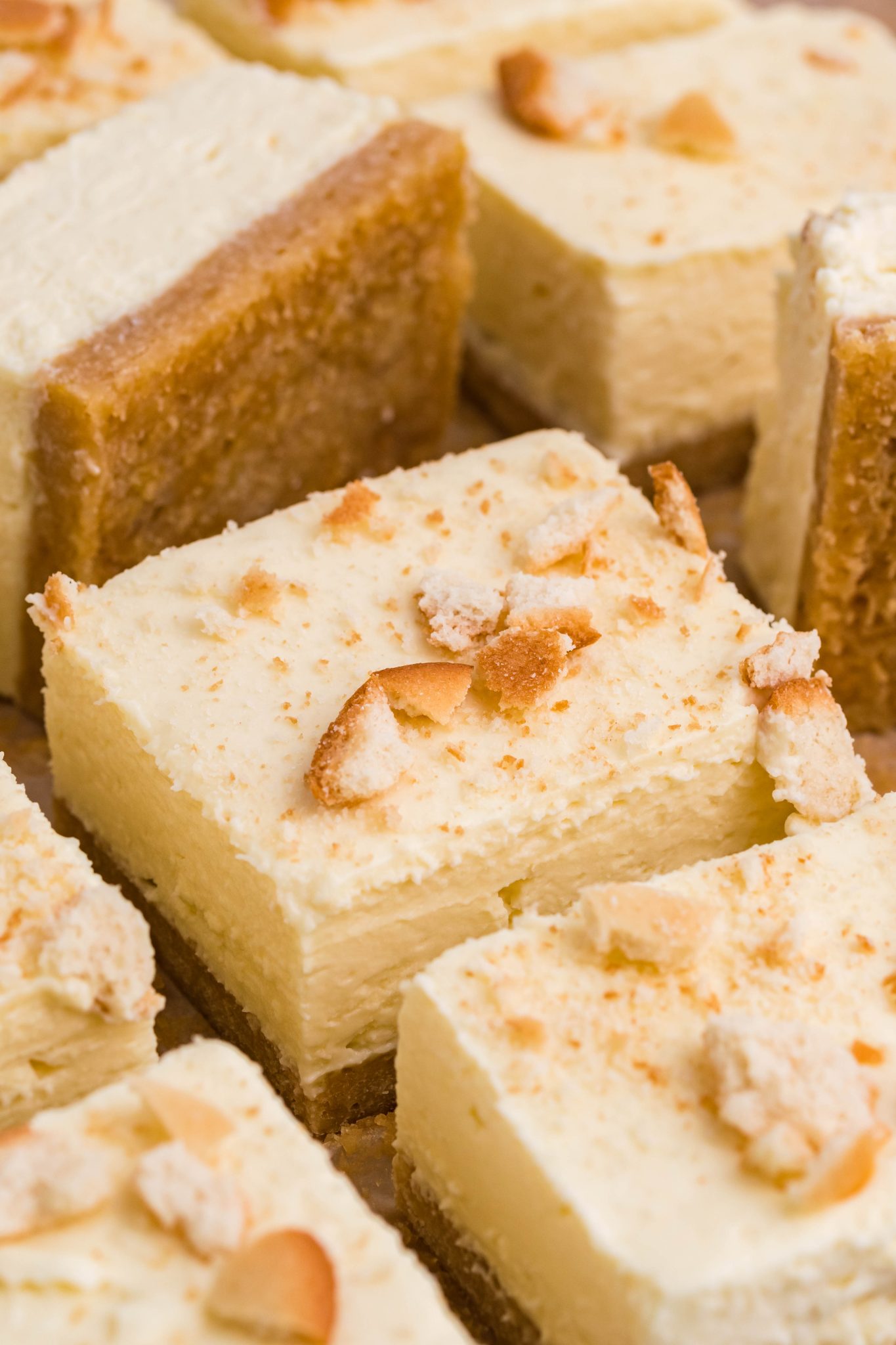 Banana Pudding Cheesecake Bars - 4 Sons 'R' Us