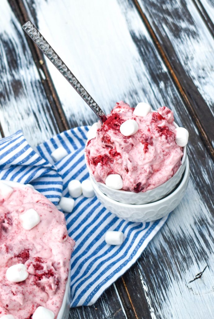 Red Velvet Fluff Salad - 4 Sons 'R' Us