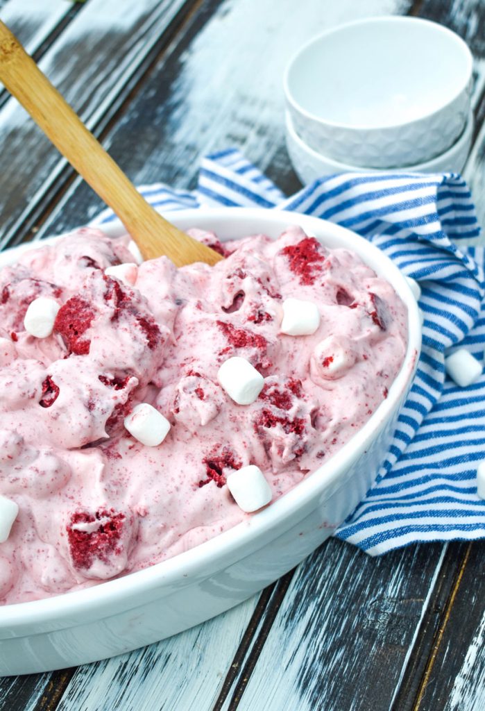 Red Velvet Fluff Salad - 4 Sons 'R' Us