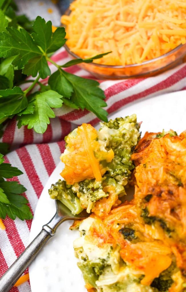 Grandma's Cheesy Broccoli Souffle Casserole - 4 Sons 'R' Us