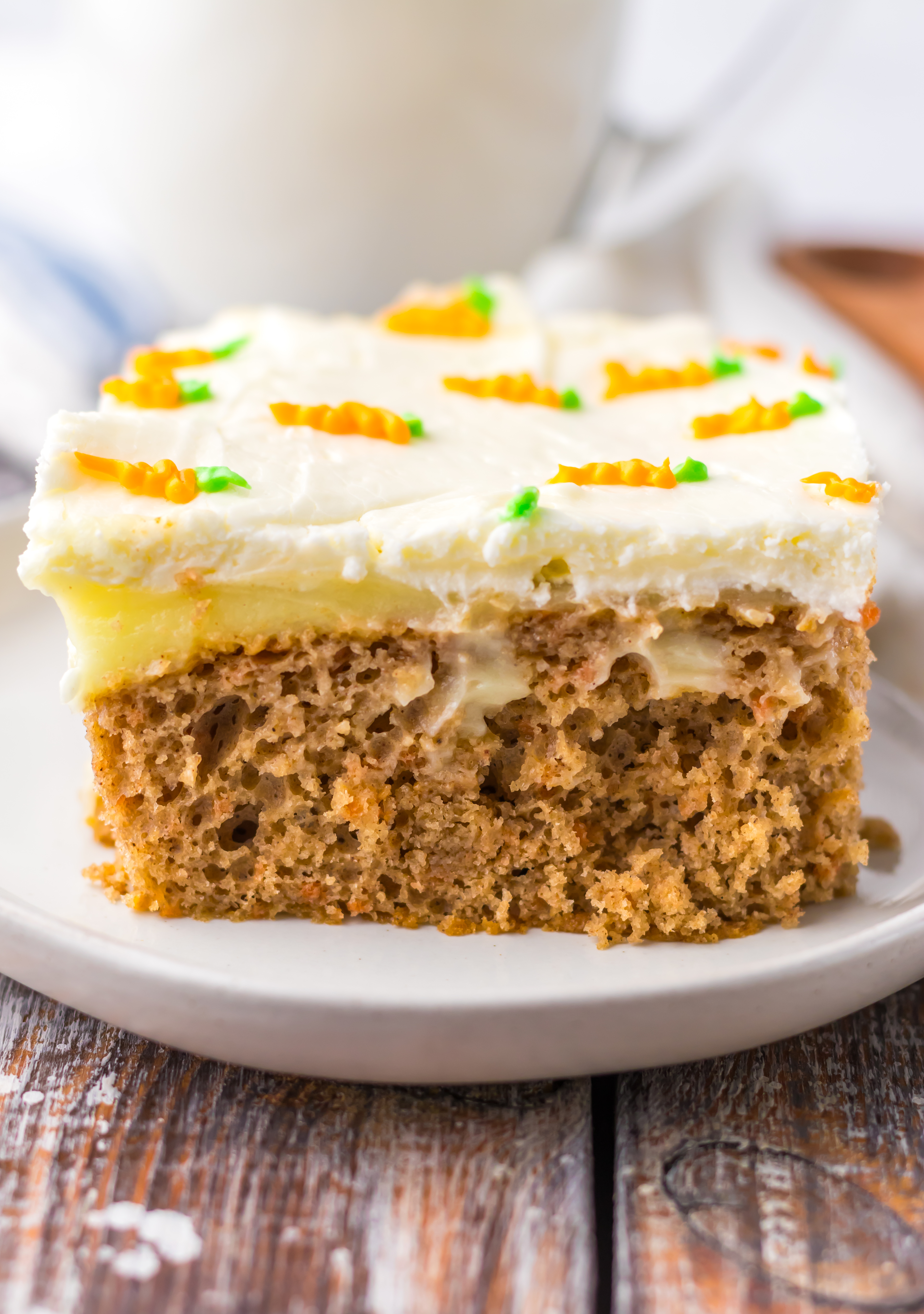 Carrot Cake Poke Cake - 4 Sons 'R' Us