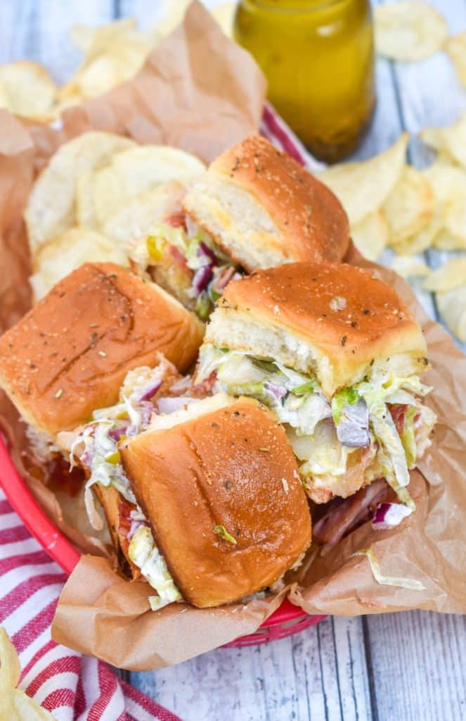 Chopped Italian Sliders - 4 Sons 'R' Us